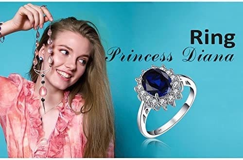 JewelryPalace Anillos Mujer Plata Princesa Diana Kate Middleton Creado ...